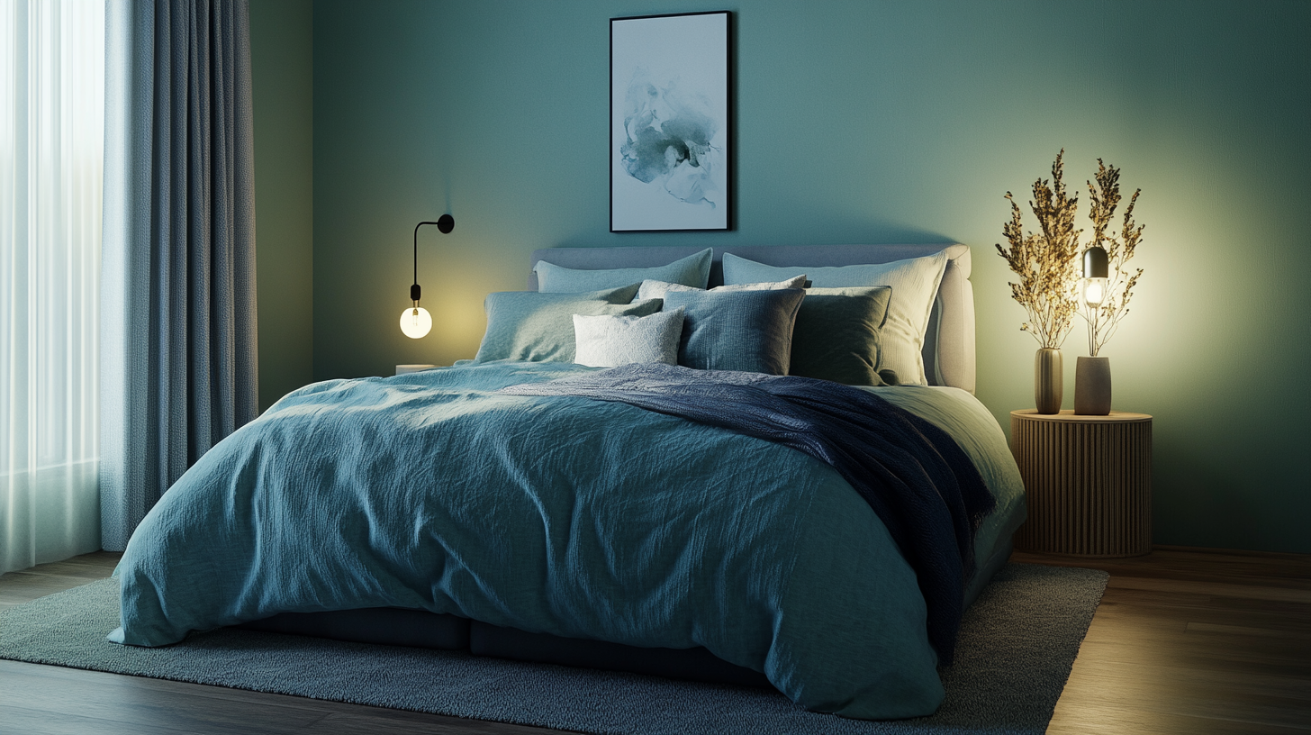 Diseño de color en el dormitorio: Tonos calmantes para un mejor sueño