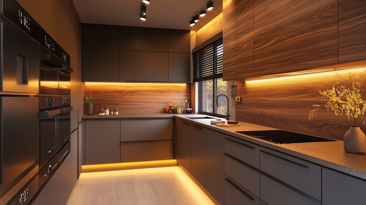 Moderne Küche mit Holz: Wärme und Stil kombinieren