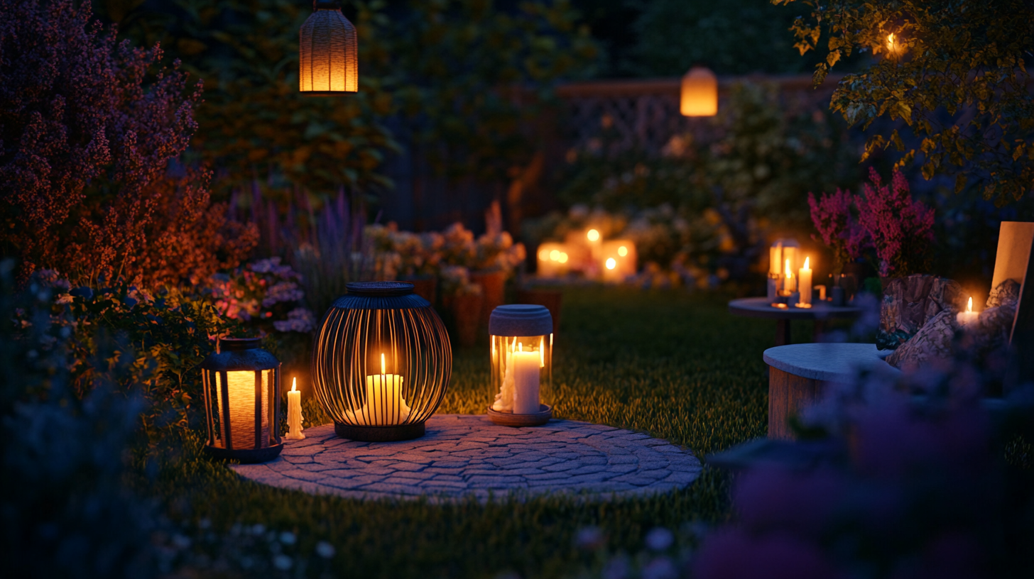 Kerzen und Laternen für draussen: Behagliches Licht für den Garten