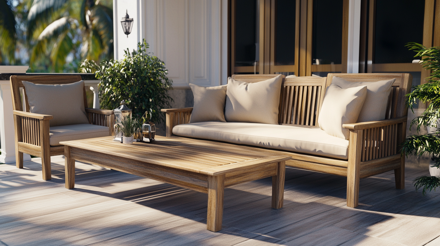 Muebles de terraza de madera de teca: Elegantes y robustos