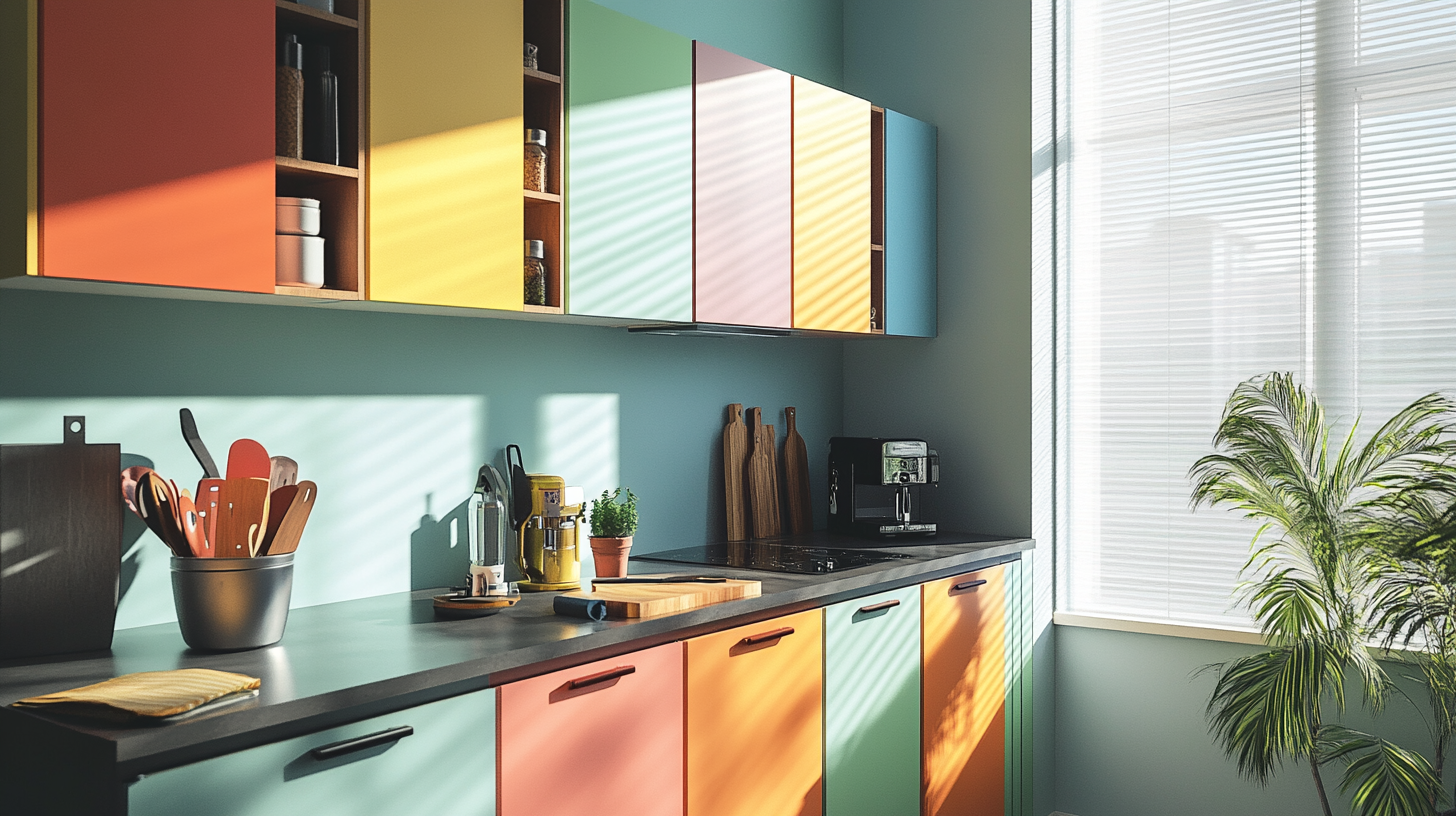 Frentes de cocina de colores: Más personalidad a través del color en la ...